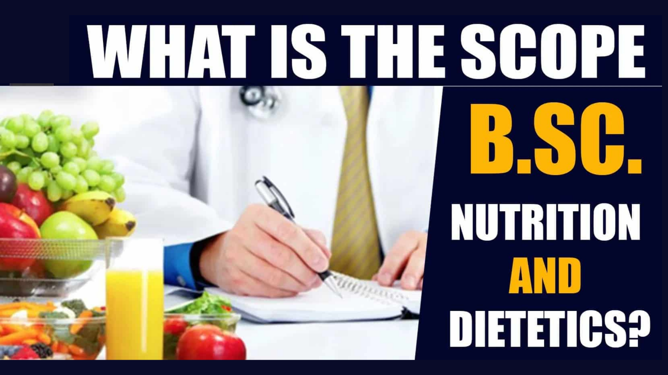 Career In B.Sc in Nutrition and Dietetics - Brainchecker
